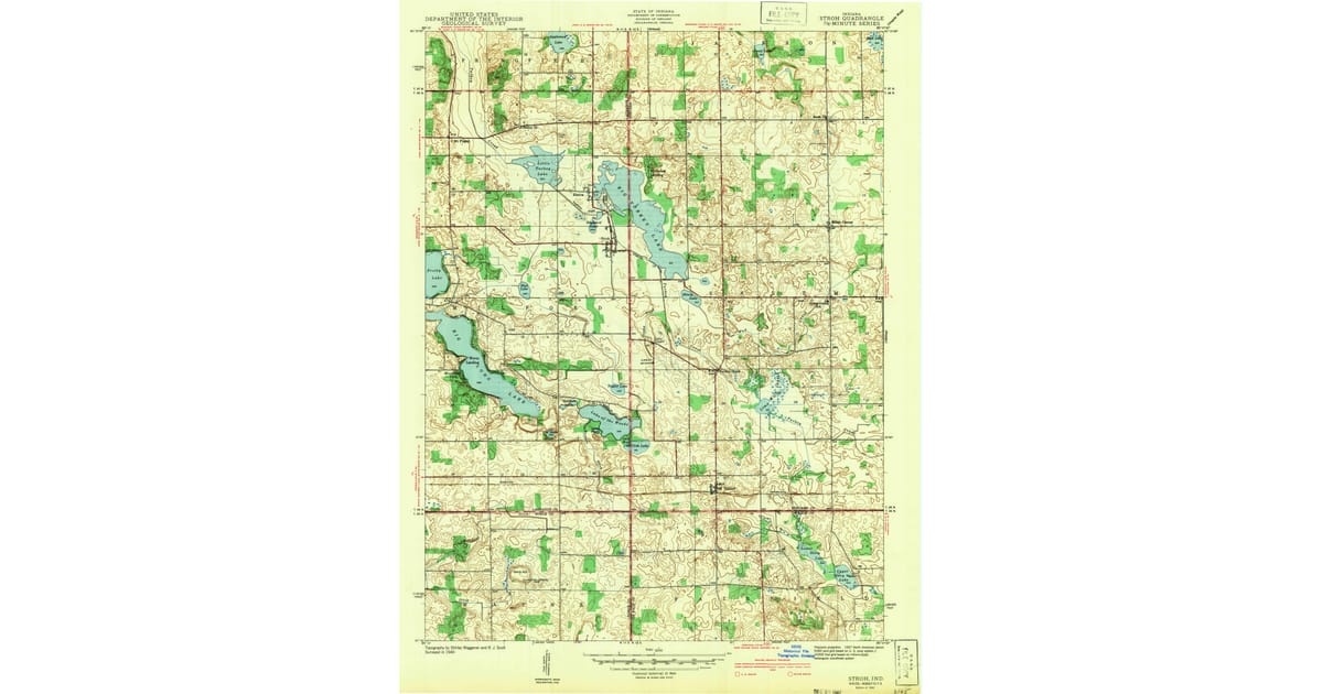 Old Maps of Gravel Beach, IN for Genealogy | Pastmaps