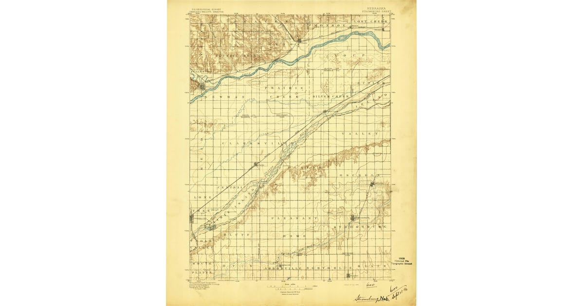 Old Maps of Krakow, NE | Pastmaps