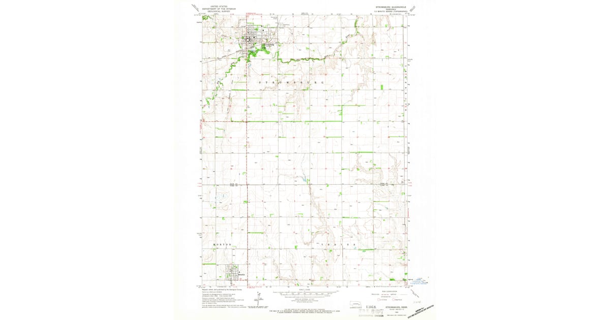 1965 Map of Stromsburg, NE — High-Res | Pastmaps