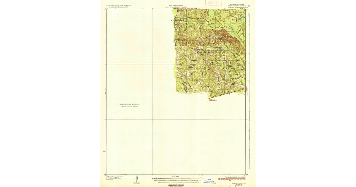 1937 Map of Strong, AR — High-Res | Pastmaps
