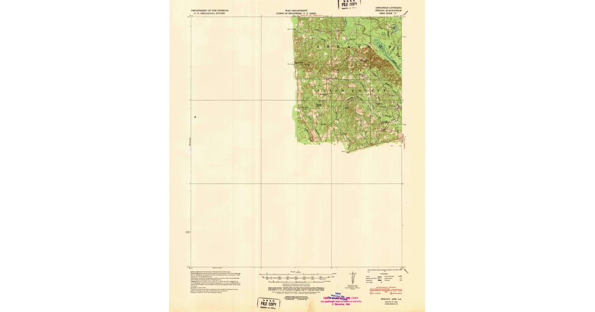 1939 Map of Strong, AR — High-Res | Pastmaps
