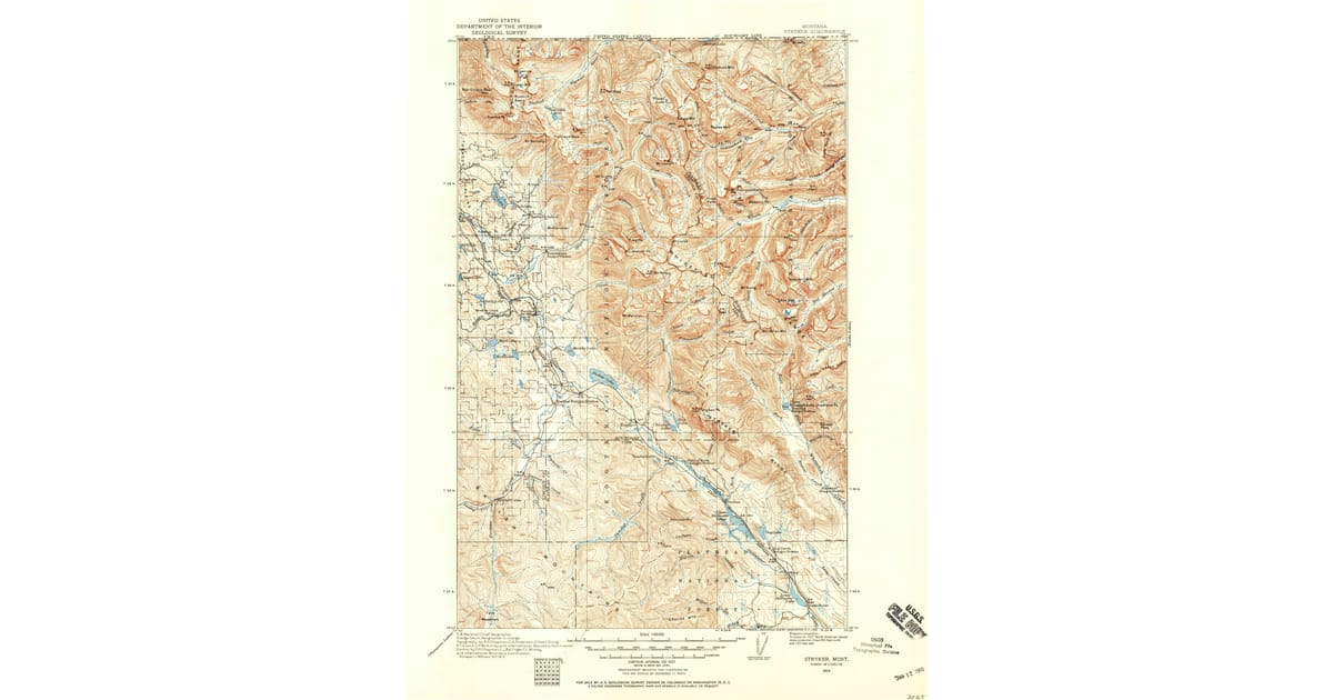 Old Maps of Stryker, MT for Genealogy | Pastmaps