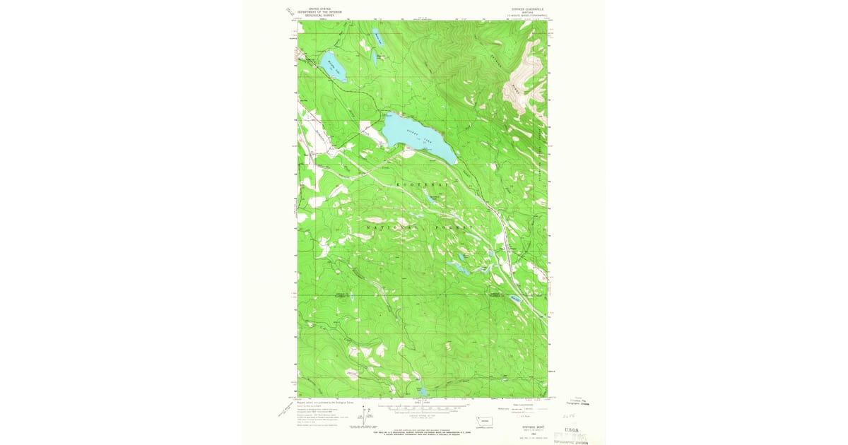 1963 Map of Stryker, MT — High-Res | Pastmaps