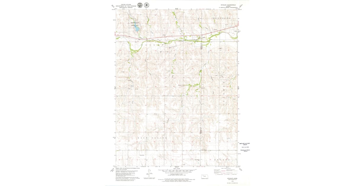 1979 Map of Studley, Sheridan County, KS — High-Res | Pastmaps