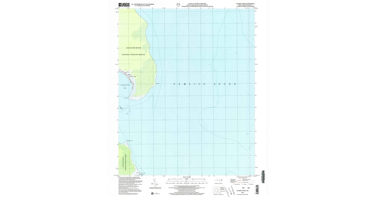 2002 Map of Stumpy Point, Dare County, NC — High-Res | Pastmaps