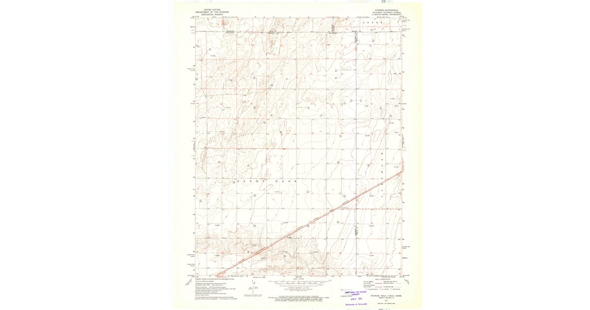 1970s Maps of Morton County, KS | Pastmaps