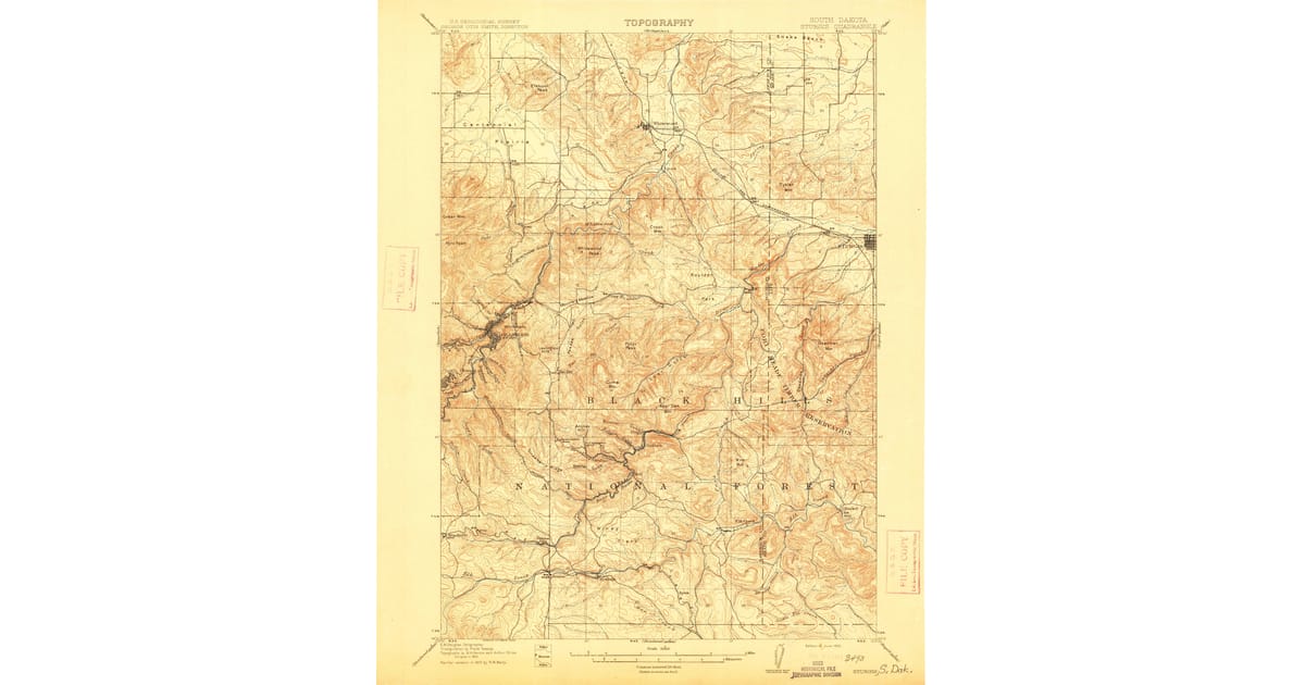 1915 Map of Sturgis, SD — High-Res | Pastmaps