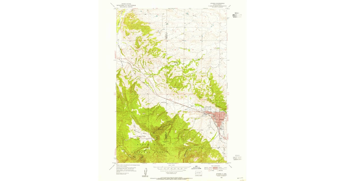 1954 Map of Sturgis, SD — High-Res | Pastmaps