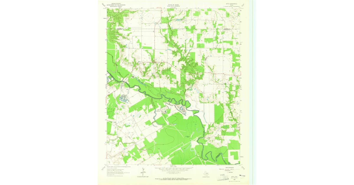 1962 Map of Styx, Henderson County, TX — High-Res | Pastmaps