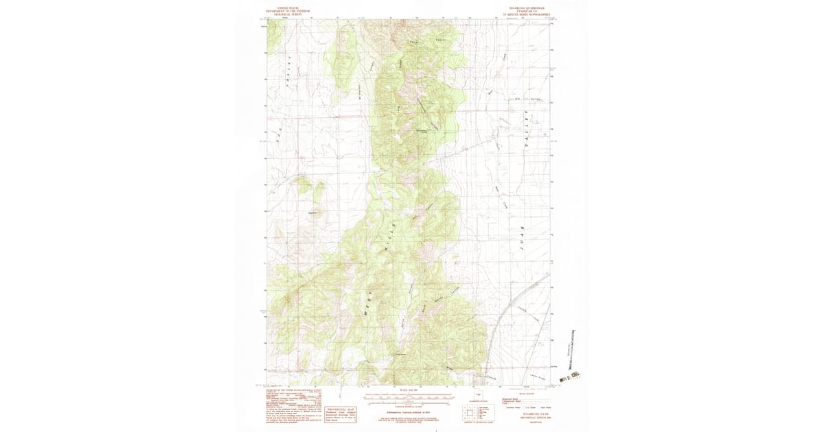 1983 Map of Sugarloaf, Juab County, UT — High-Res | Pastmaps