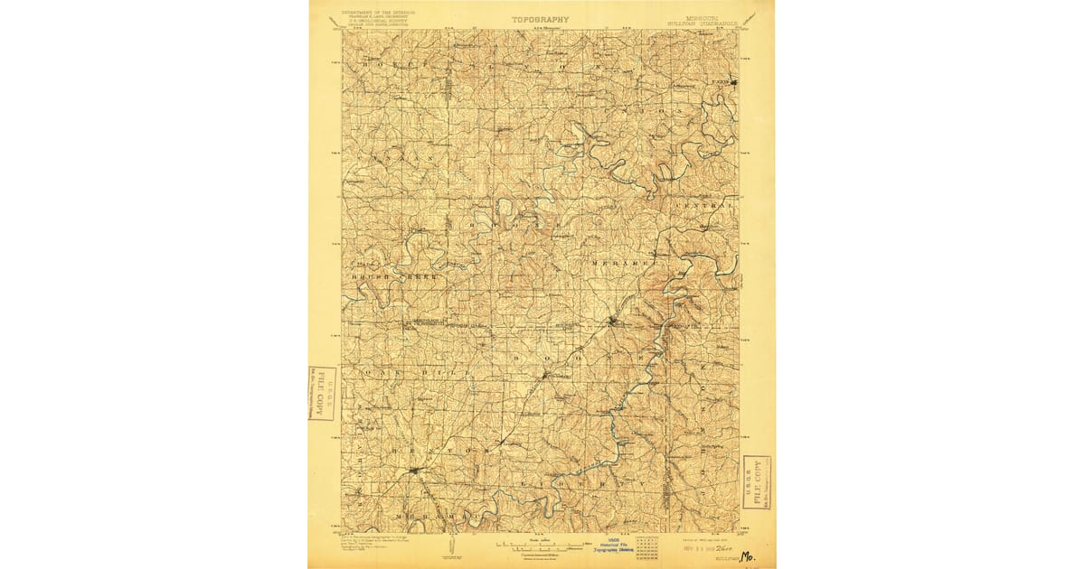 1903 Map of Sullivan, MO — High-Res, 1916 Print | Pastmaps