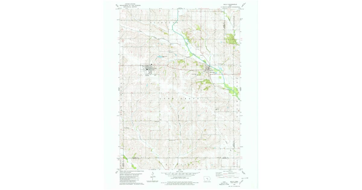 1980 Map of Sully, IA — High-Res | Pastmaps