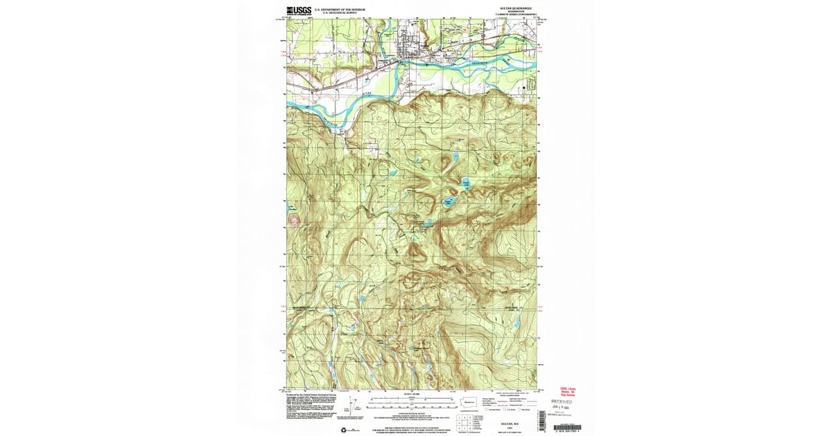 1997 Map of Sultan, WA — High-Res | Pastmaps