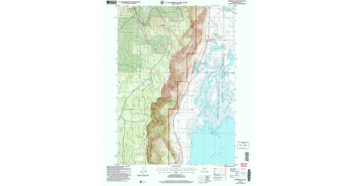 2004 Map of Summer Lake, Lake County, OR — High-Res | Pastmaps
