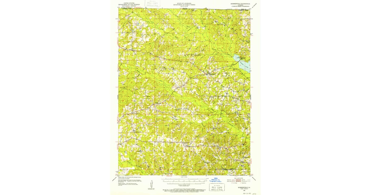 Old Maps of Summerfield, LA for Hiking & Exploration | Pastmaps