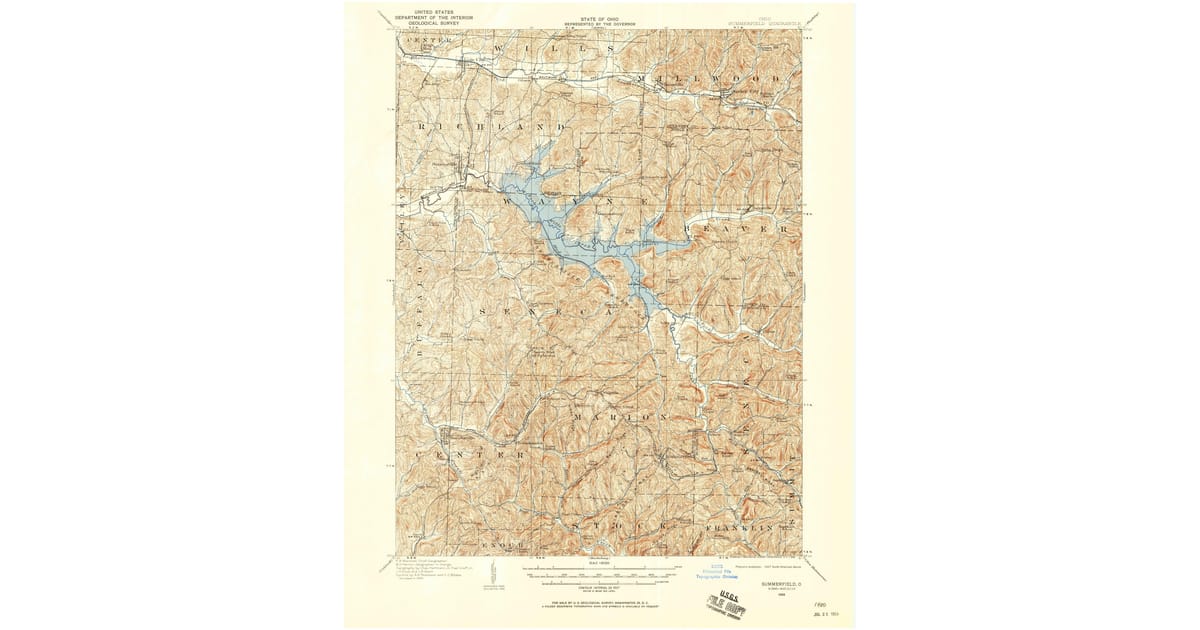 Old Historical Maps of West Shore Cottage Area, OH | Pastmaps