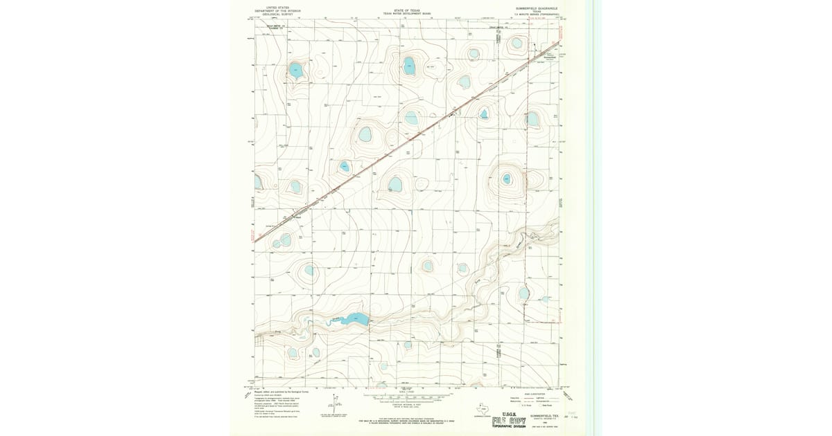 1966 Map of Summerfield, TX — High-Res | Pastmaps