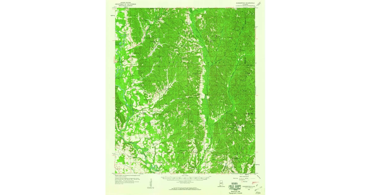 1959 Map of Summerfield, Perry County, AL — High-Res | Pastmaps