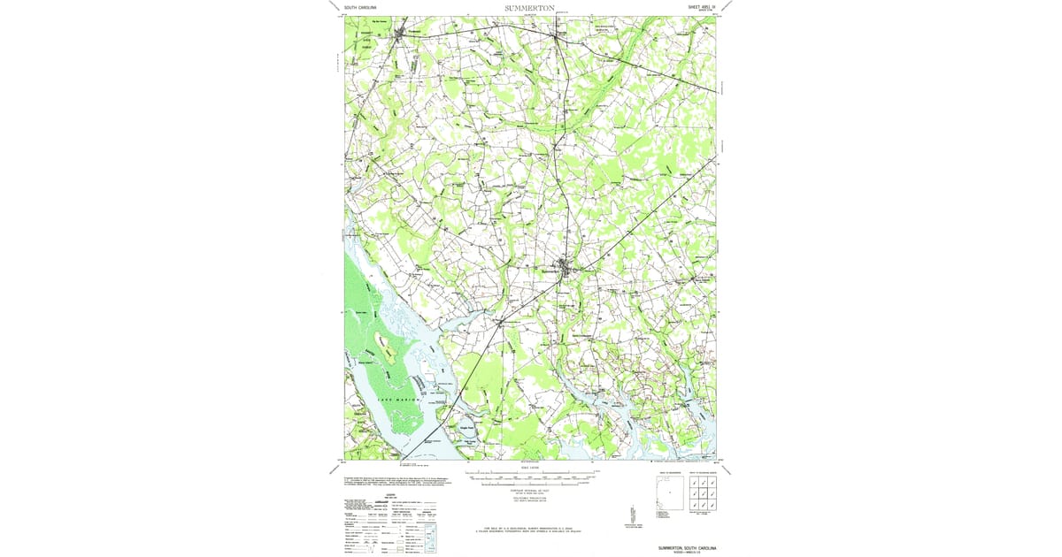 1970s Maps of Sumter County, SC | Pastmaps