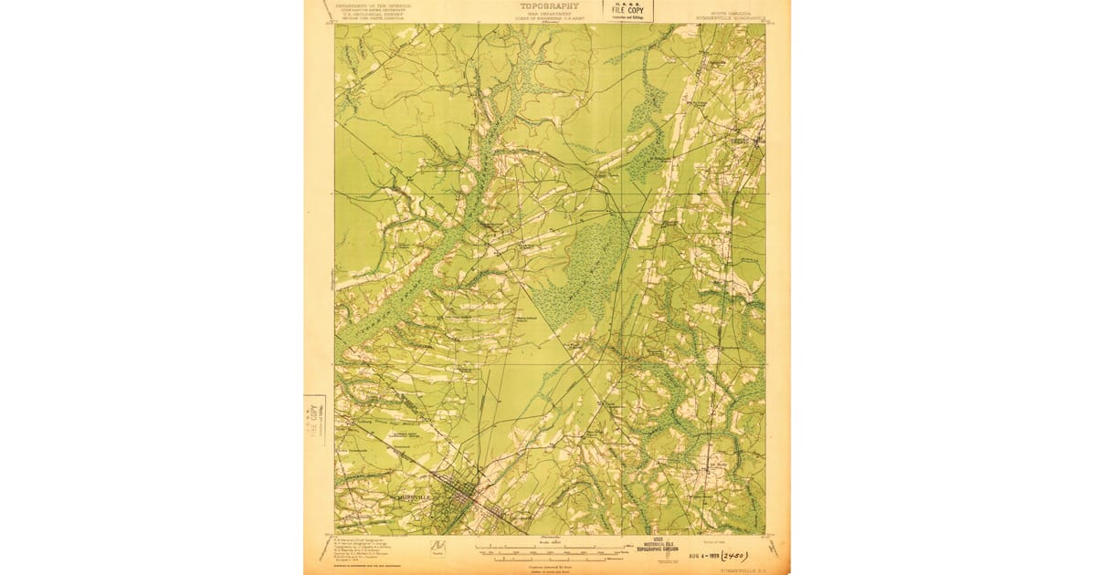 1920 Map of Summerville, SC — High-Res | Pastmaps