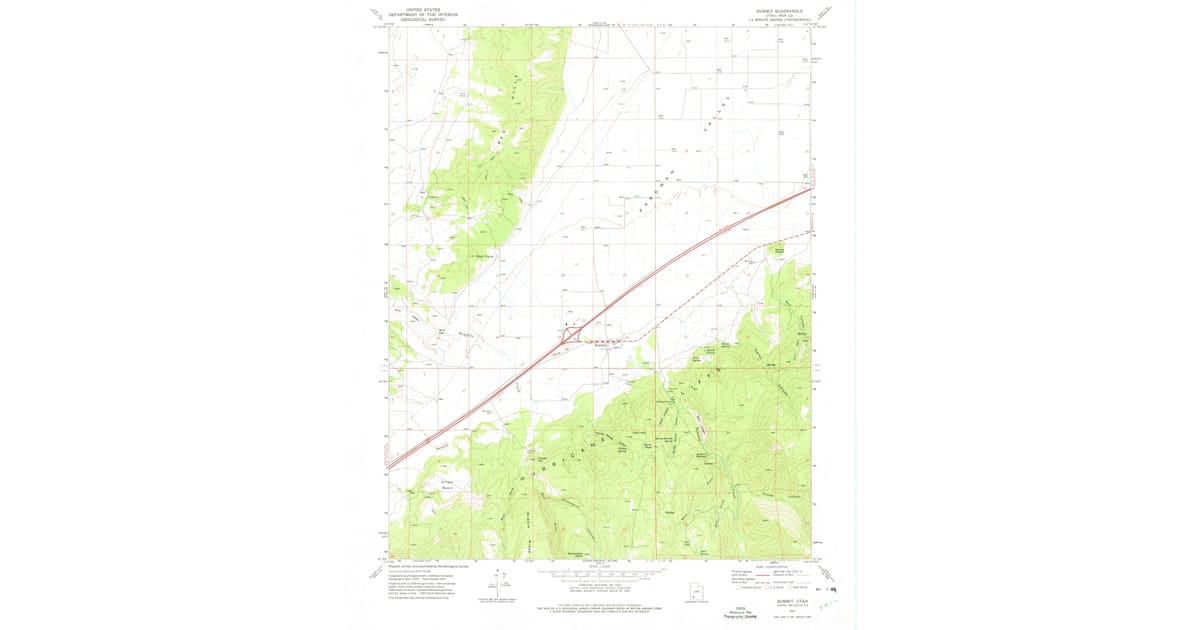 1971 Map of Summit, UT — High-Res | Pastmaps