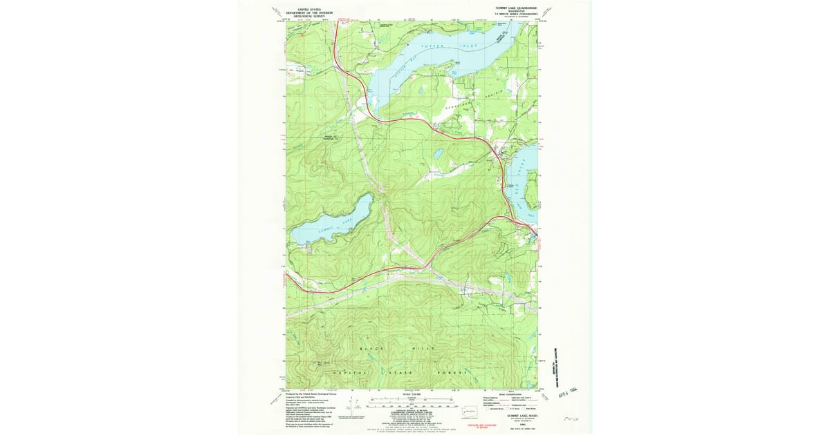 1980s Maps of Madrona Beach, WA | Pastmaps