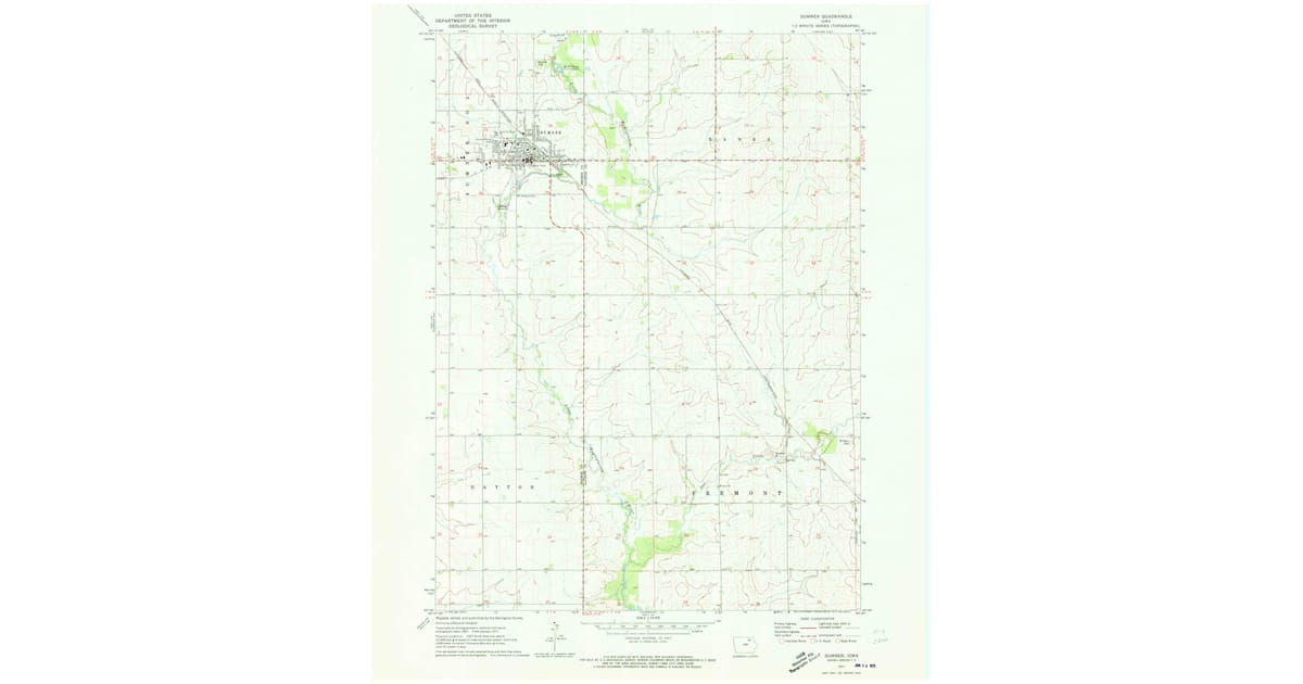 1971 Map of Sumner, IA — High-Res | Pastmaps