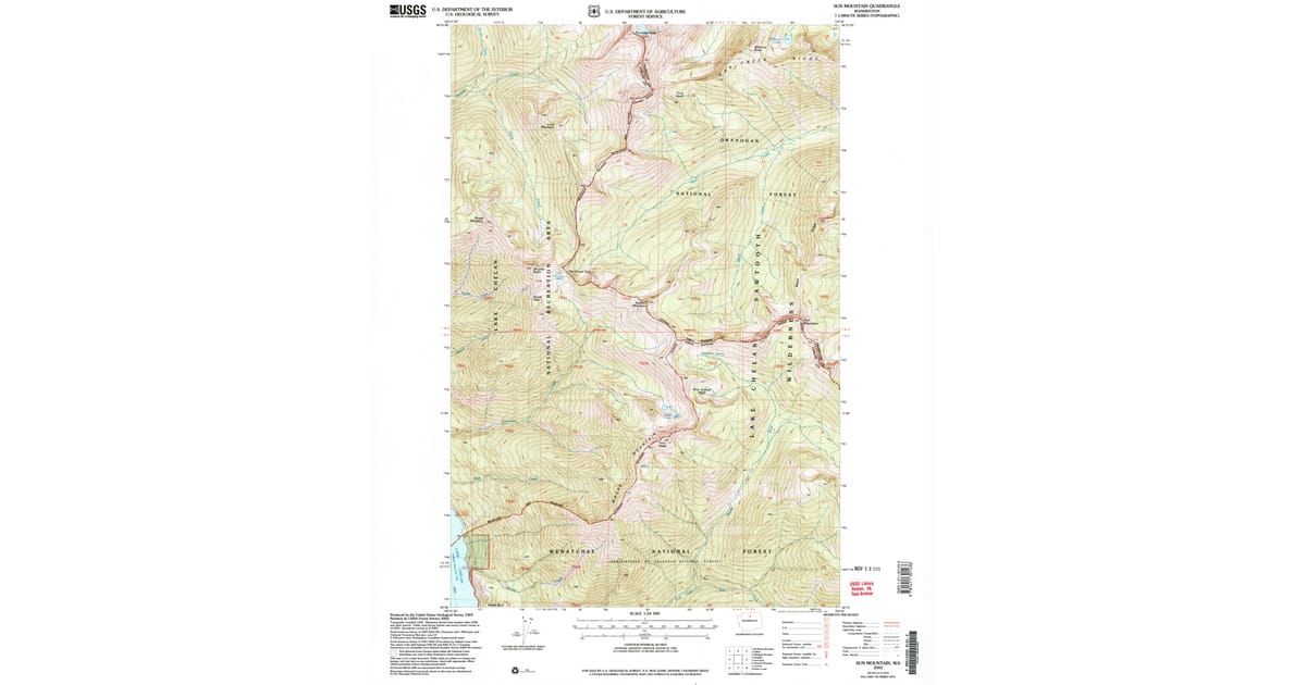 2002 Map of Sun Mountain, Chelan County, WA — High-Res | Pastmaps