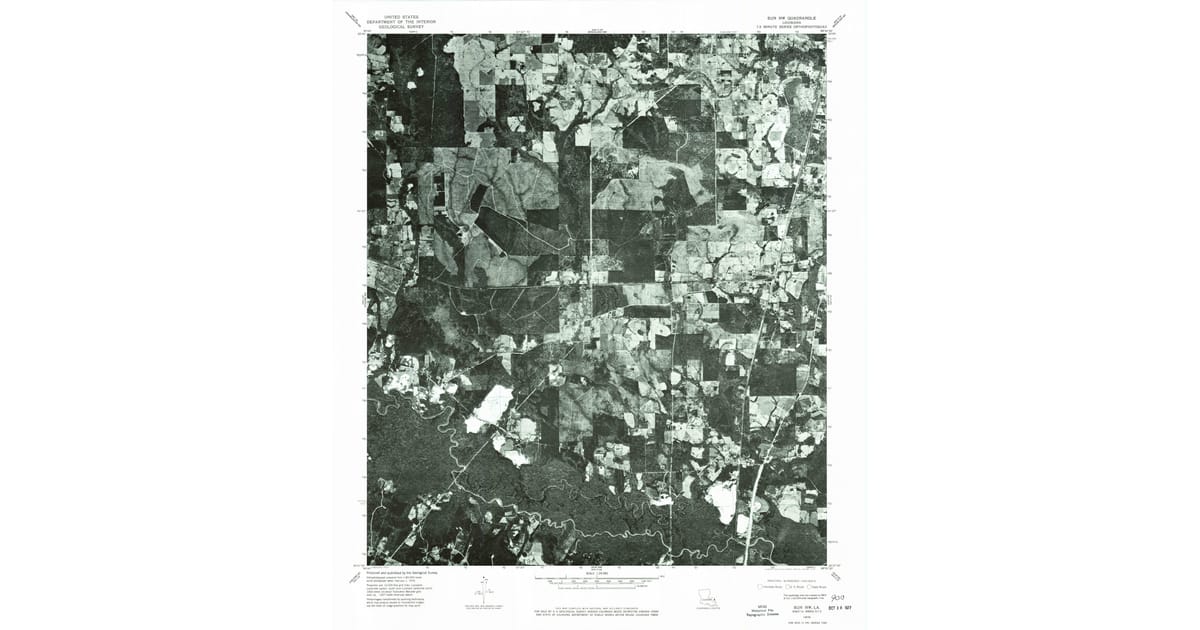 1970s Maps of Sun, LA | Pastmaps