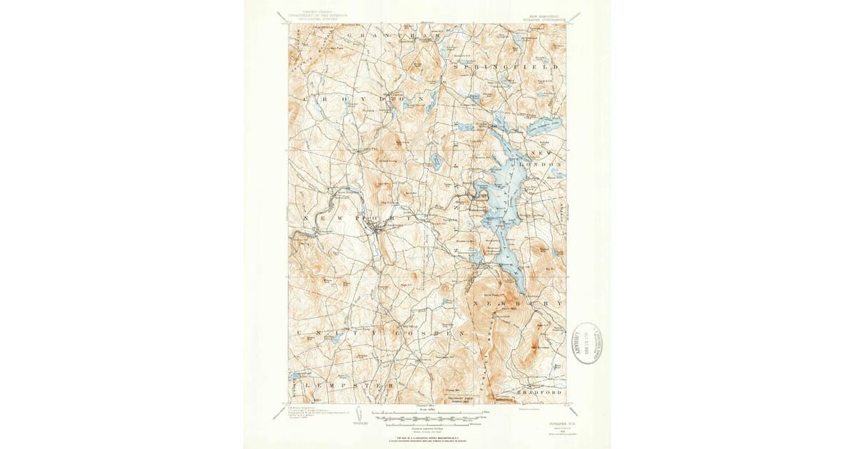 Old Maps of Sullivan County, NH | Pastmaps