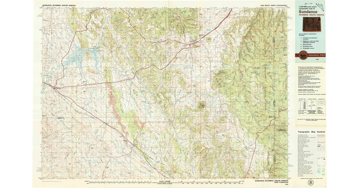 1970s Maps of Lawrence County, SD | Pastmaps