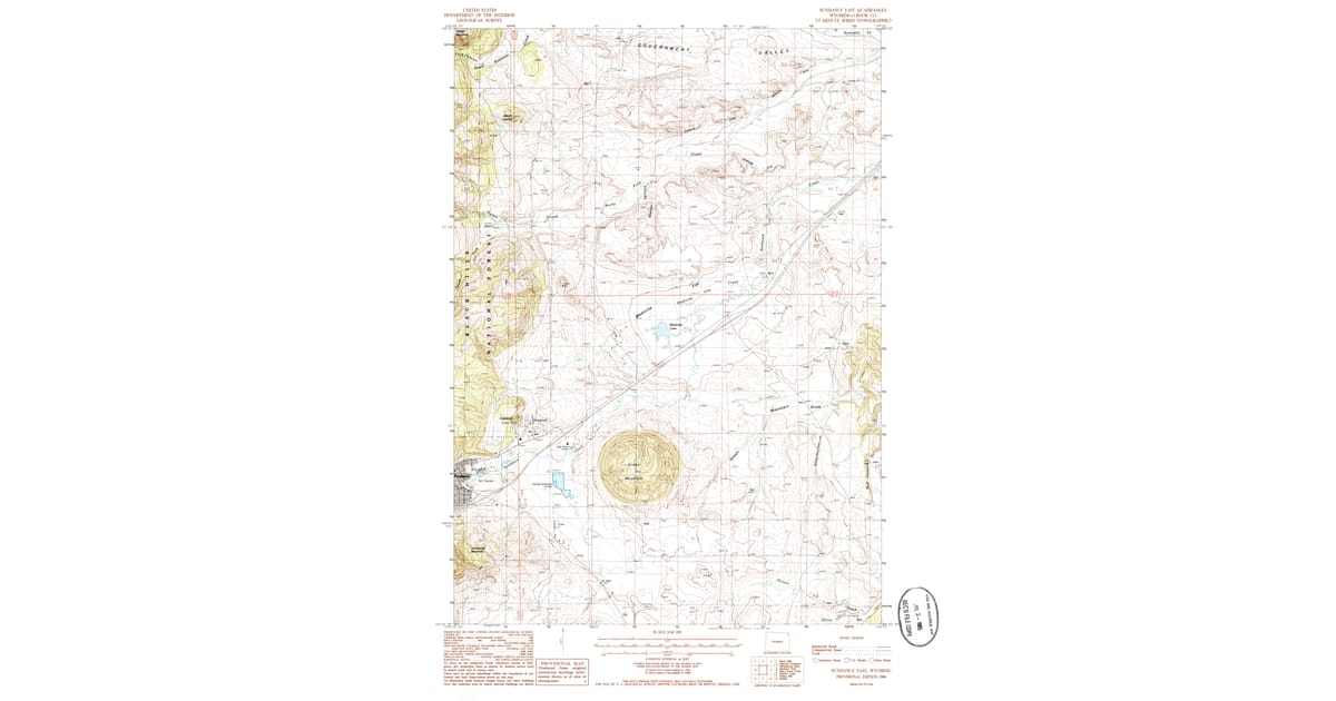 1984 Map of Sundance East, Crook County, WY — High-Res | Pastmaps