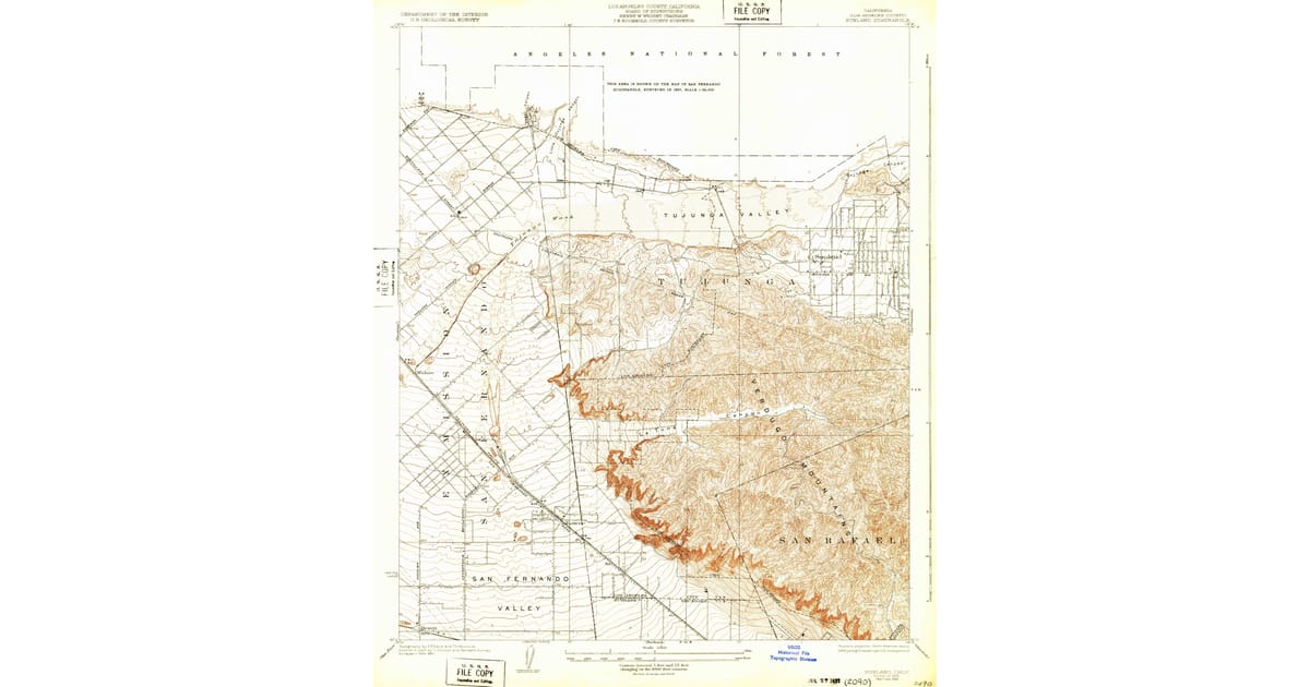 1930s Maps of Lake View Terrace, Los Angeles | Pastmaps