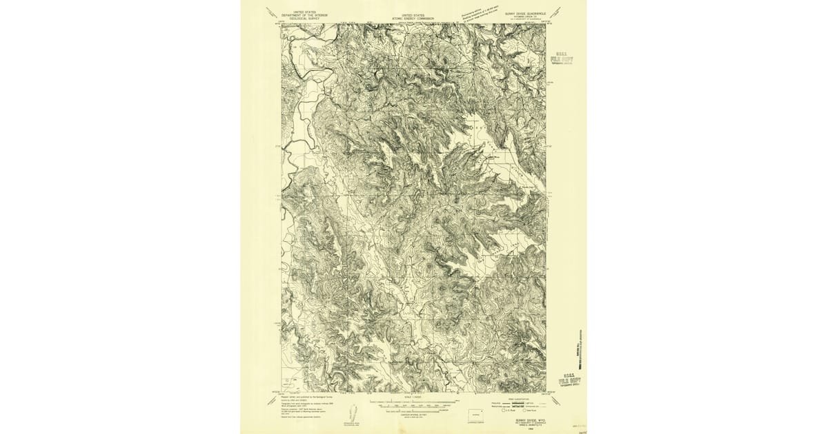 1950s Maps of Crook County, WY | Pastmaps