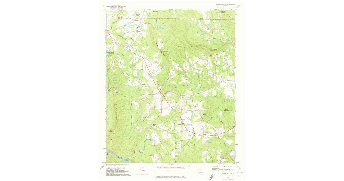 1970s Maps of Upson County, GA | Pastmaps