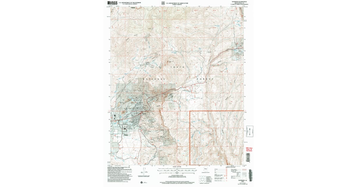 2000-2009 Maps of Superior Highlands, Pinal County | Pastmaps