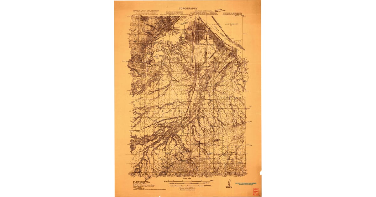 Old Maps of Superior, WI | Pastmaps