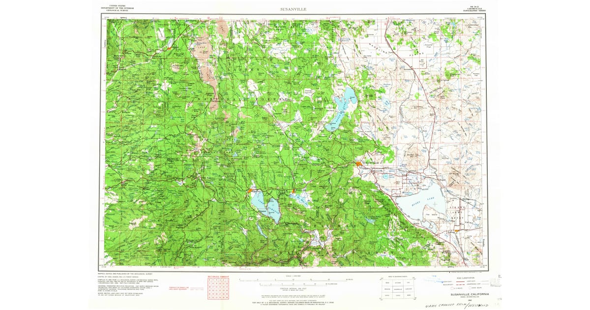 1960s Maps of Whitmore, CA | Pastmaps