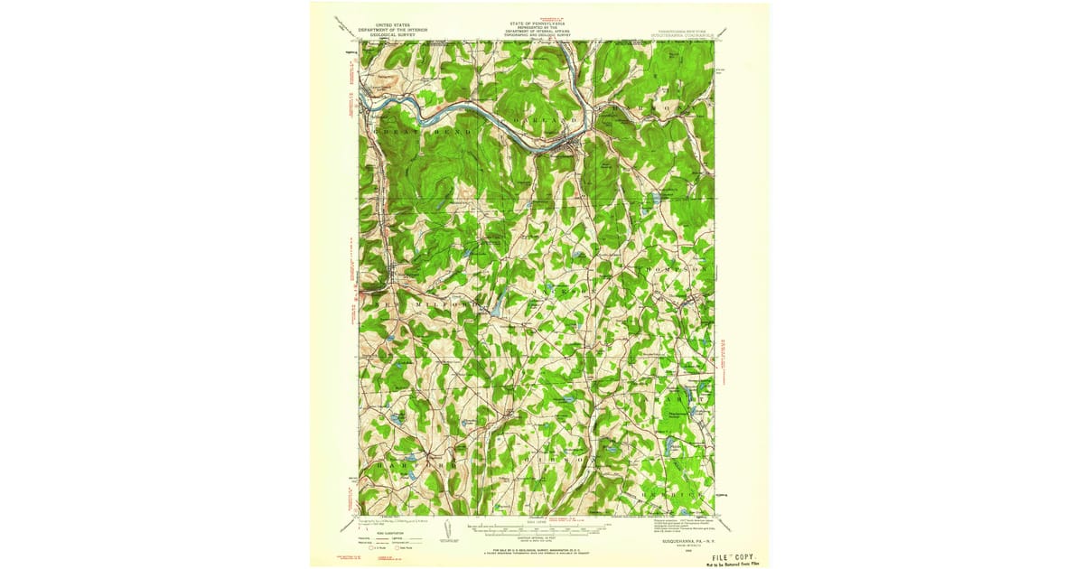 Old Maps of Hallstead, PA | Pastmaps