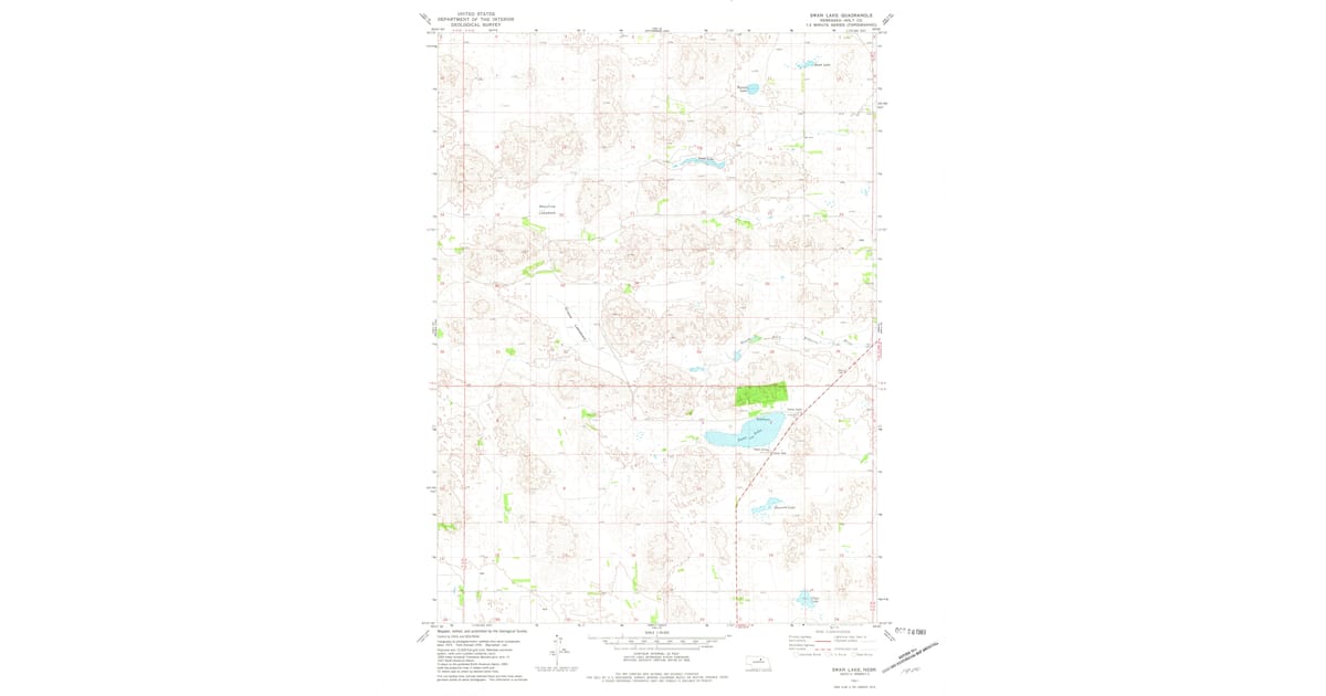 1981 Map of Swan Lake, Holt County, NE — High-Res | Pastmaps