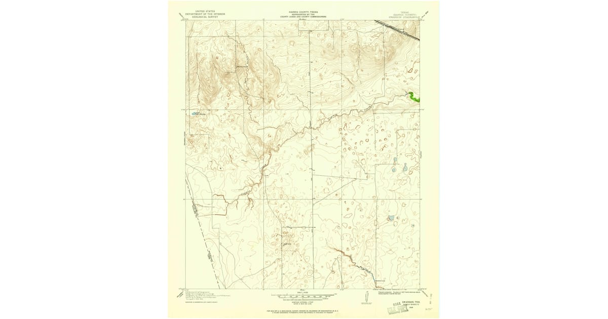 Old Maps of Creekland Village, Harris County | Pastmaps