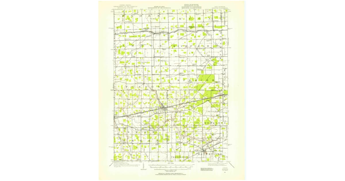 Old Maps of Riga Township, MI | Pastmaps