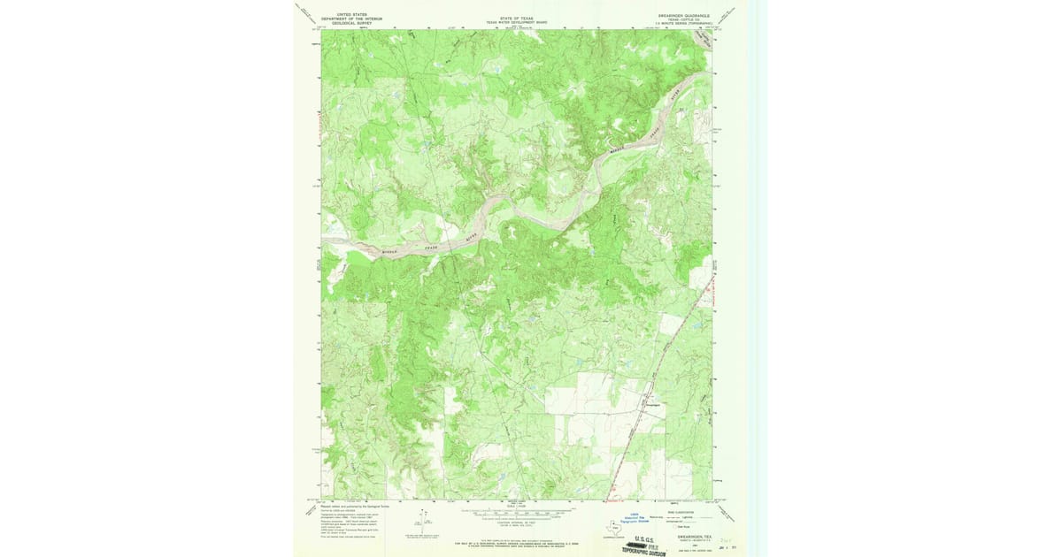 1967 Map of Swearingen, Cottle County, TX — High-Res | Pastmaps