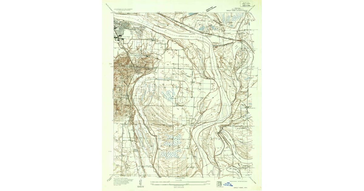1930s Maps of Wrightsville, AR | Pastmaps