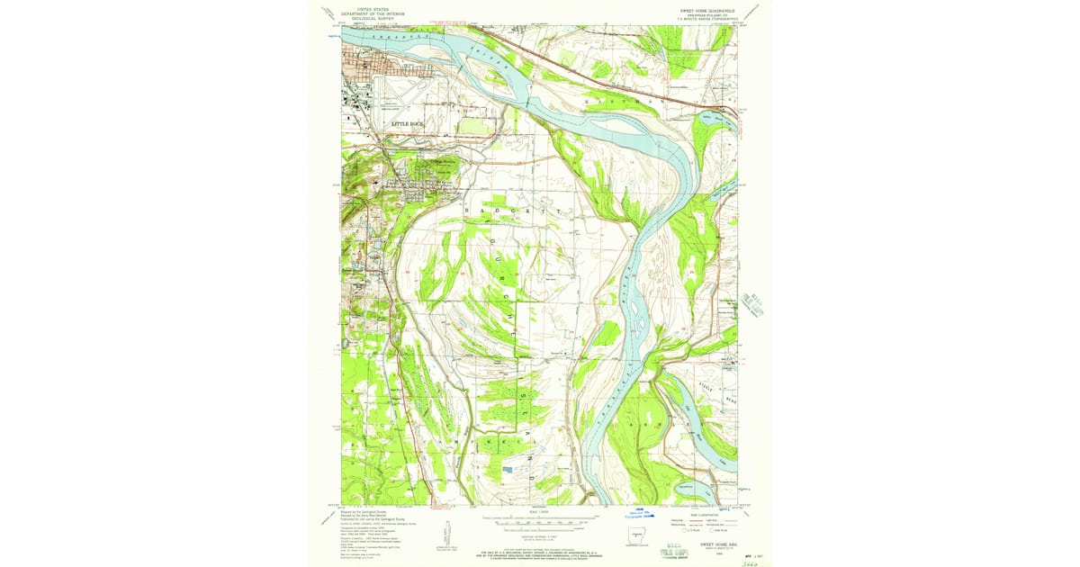 1950s Maps of North Little Rock, AR | Pastmaps