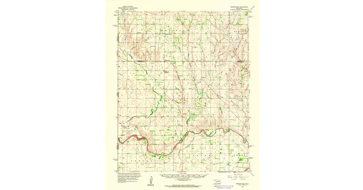1960s Maps of Oklahoma | Pastmaps