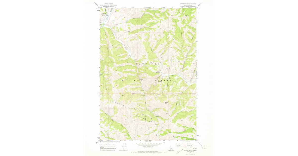 1970s Maps of Camas County, ID | Pastmaps