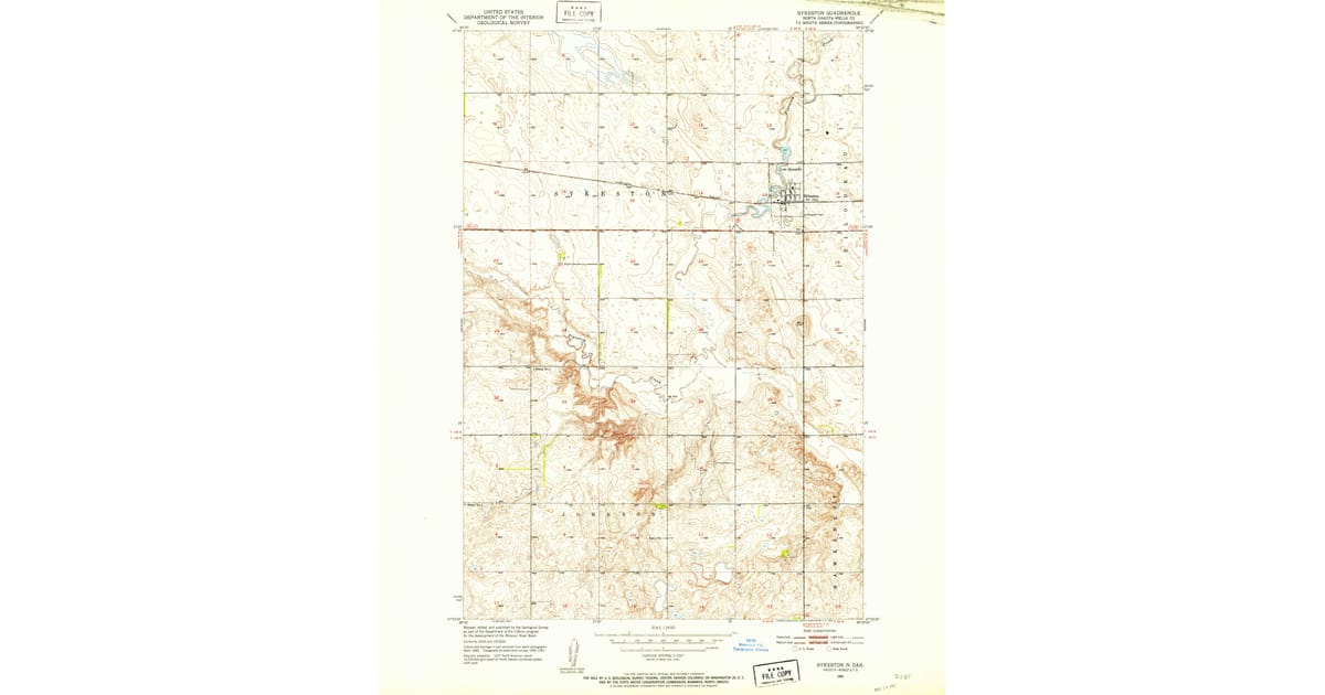 Old Maps of Sykeston, ND | Pastmaps