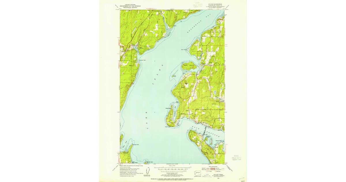 1950s Maps of Glencove, WA | Pastmaps