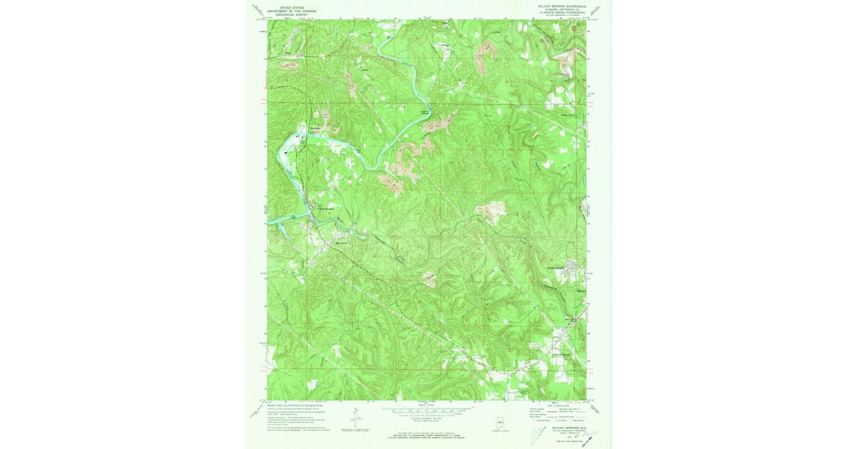 1970s Maps of Sylvan Springs, AL | Pastmaps